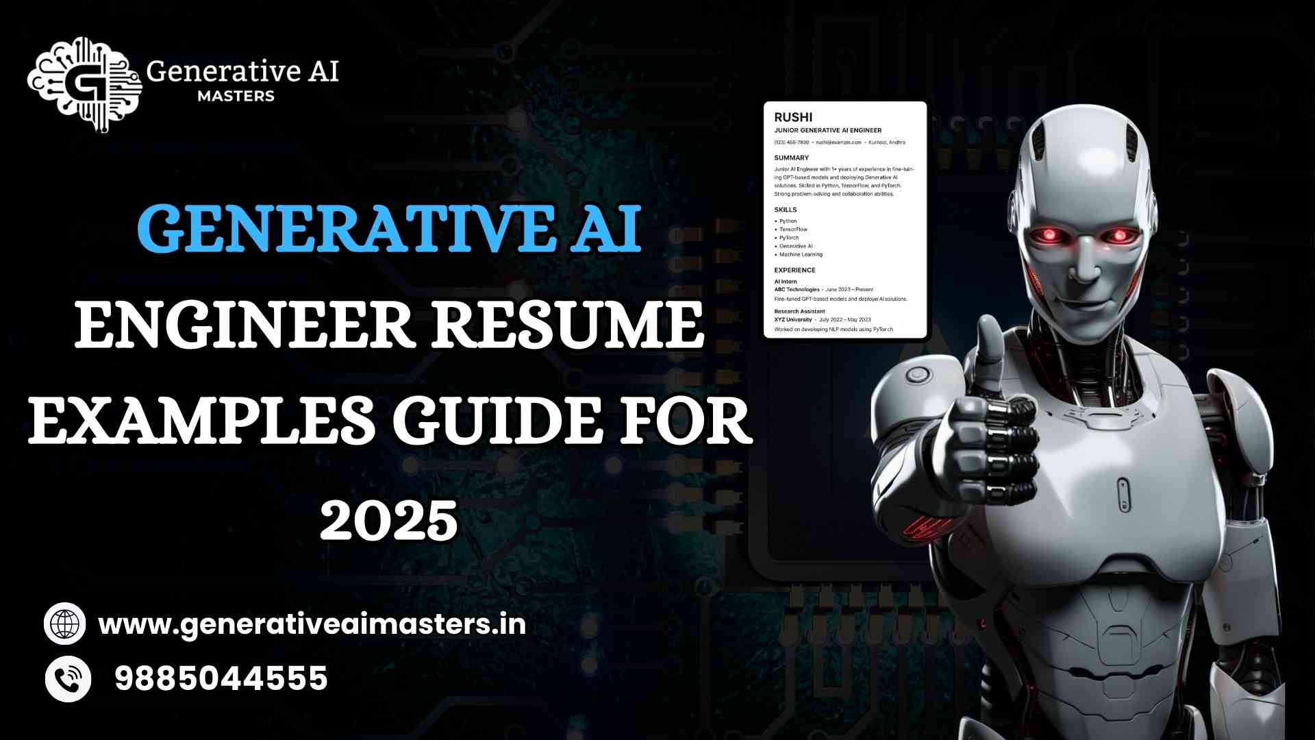 Top Generative AI Engineer Resume -Examples Guide for 2025